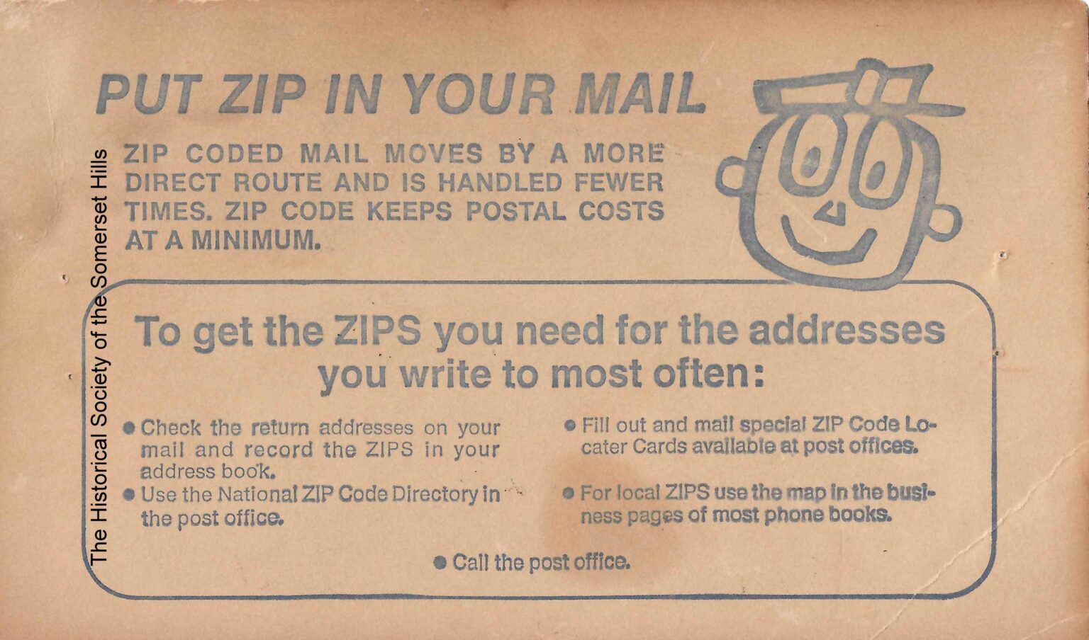Mr. ZIP - The Official Site for The Historical Society of the Somerset ...